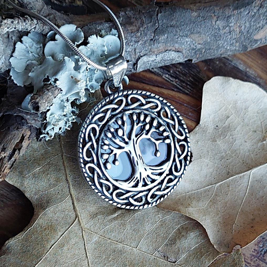 Celtic Tree of Life Urn Locket Necklace for Ashes or Lock or Hair Tree of Life Cremation Jewelry Yggdrasil Norse Tree Keepsake Jewellery