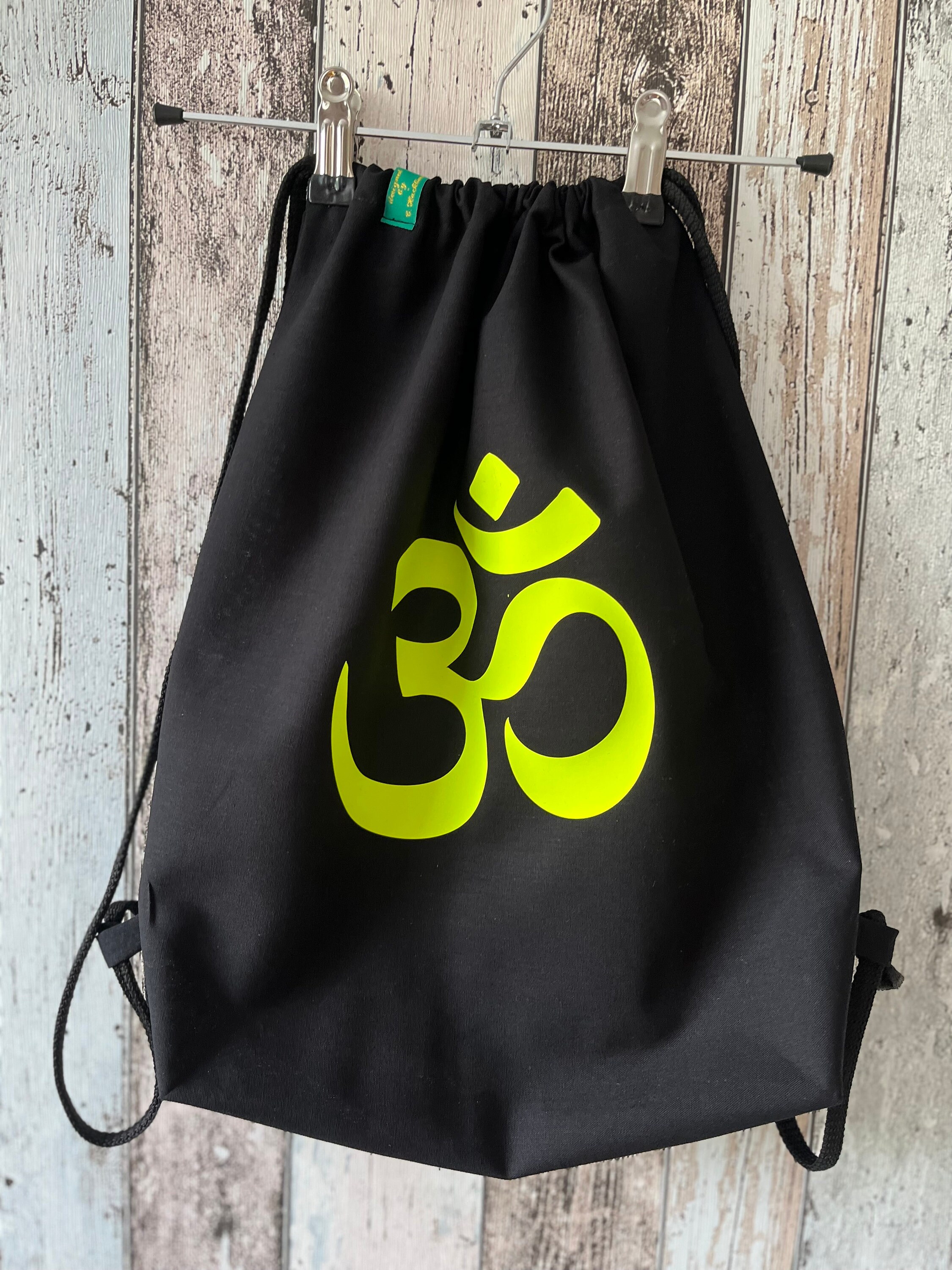 Goa Gym Bag Black Bag Om Backpack - Etsy