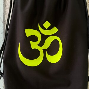 Goa Gym Bag Black Bag Om Backpack - Etsy