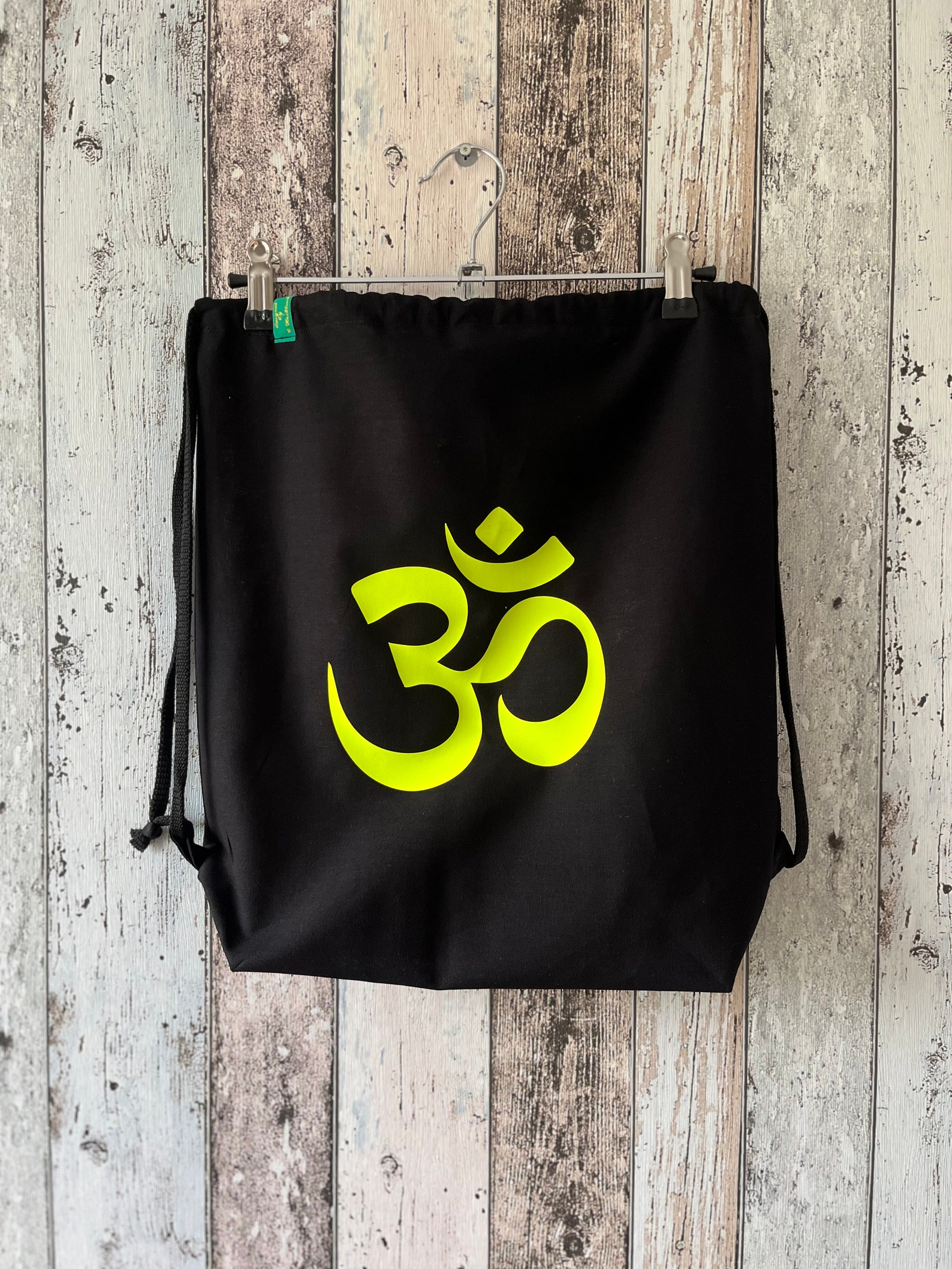 Goa Gym Bag Black Bag Om Backpack - Etsy