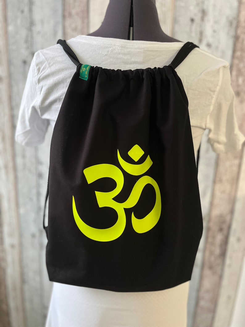 Goa Gym Bag Black Bag Om Backpack - Etsy
