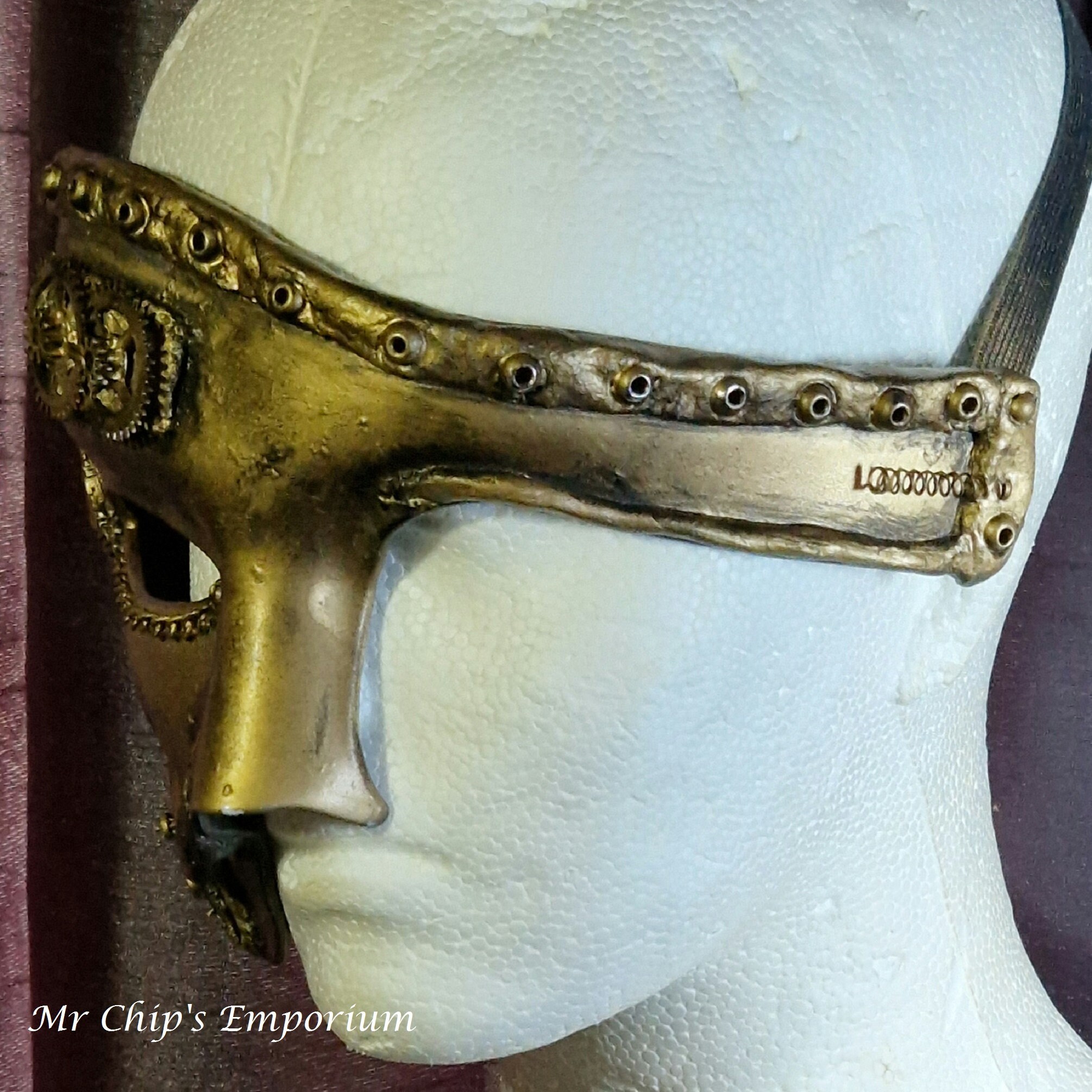 Steampunk Phantom Masquerade Cosplay Half Mask. design 2 - Etsy