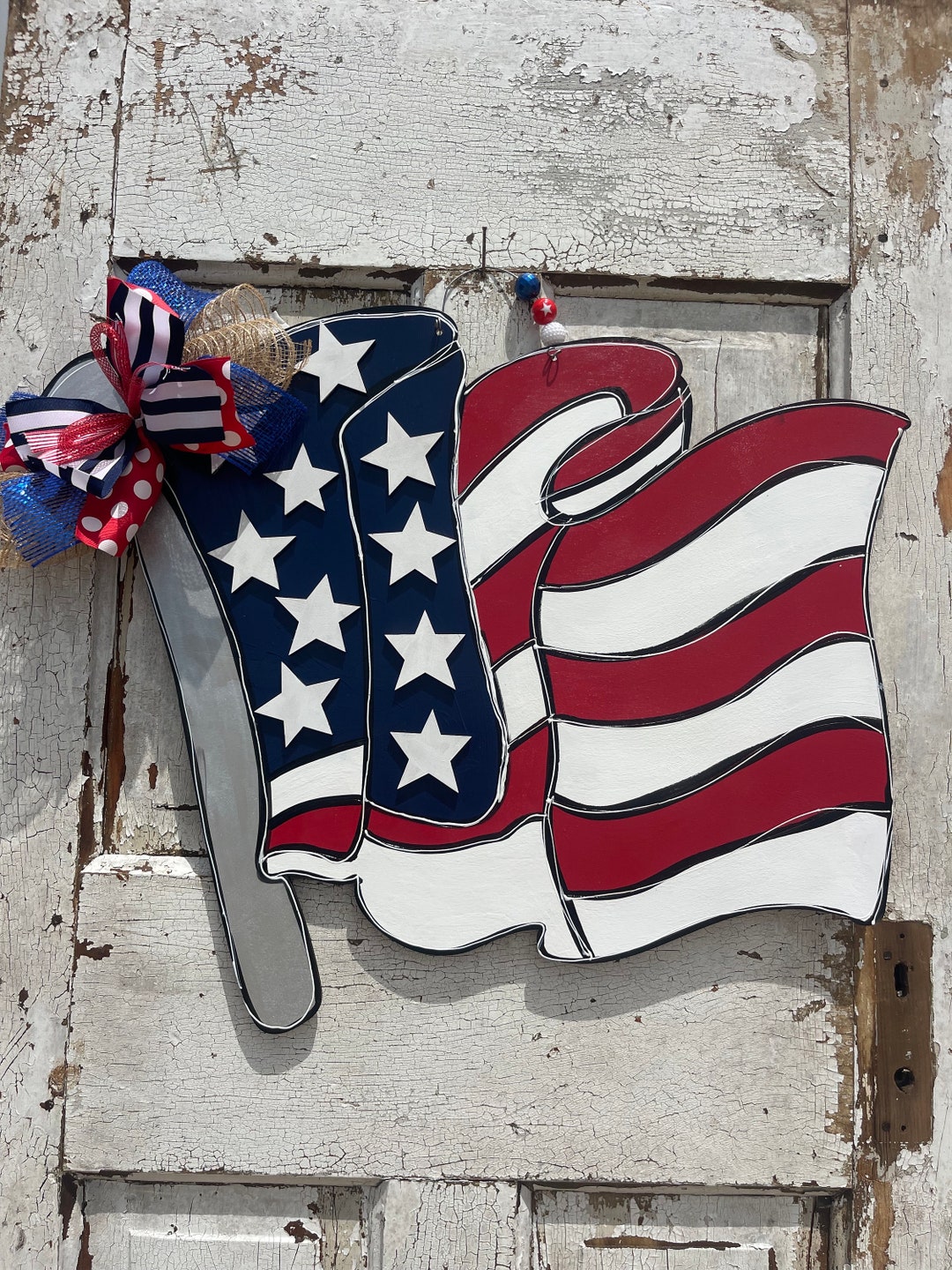 USA Flag Decor - US Patriotic Flag Decoration - 4th of July Decor - Etsy