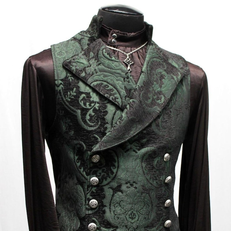 Black Pirate Vest Coat - Etsy