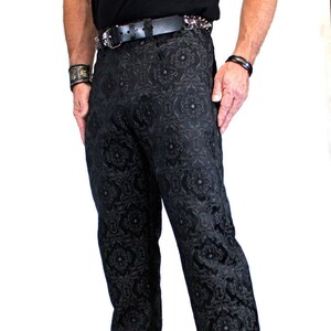 ROCKER PANTS - Black Edwardian Brocade - Etsy