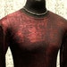 MEN'S LONG SLEEVE T-shirt - Red Metallic Fabric - Etsy