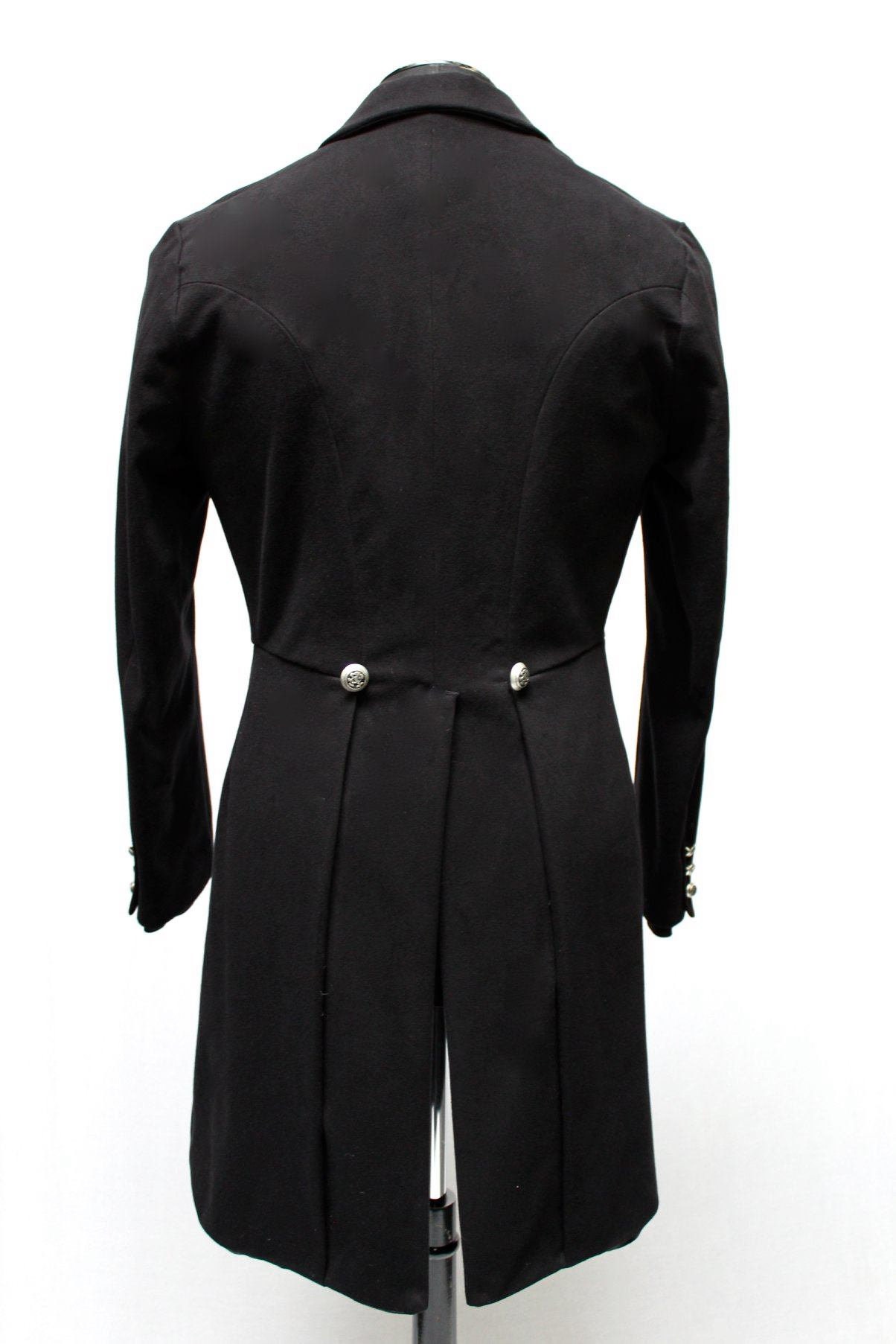 VICTORIAN TAILCOAT - Black Denim - Etsy