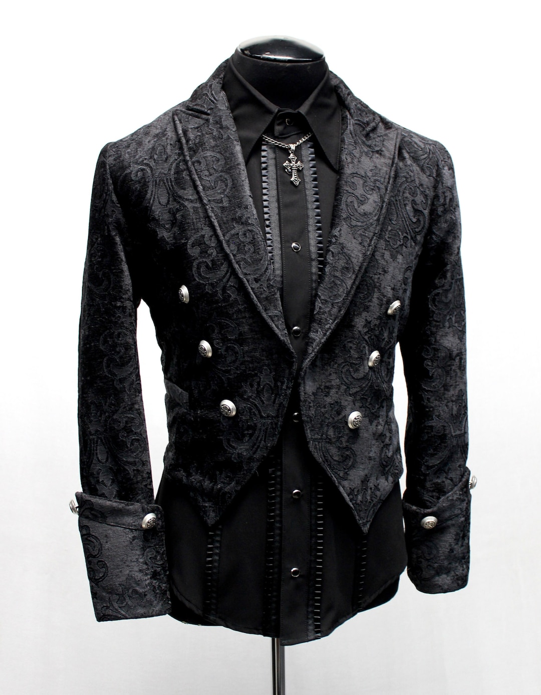 IMPERIAL JACKET - Black Velvet Brocade - Etsy