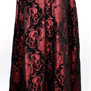 CLOAK OF DARKNESS - Red/black Tapestry - With Black Satin Lining - Etsy