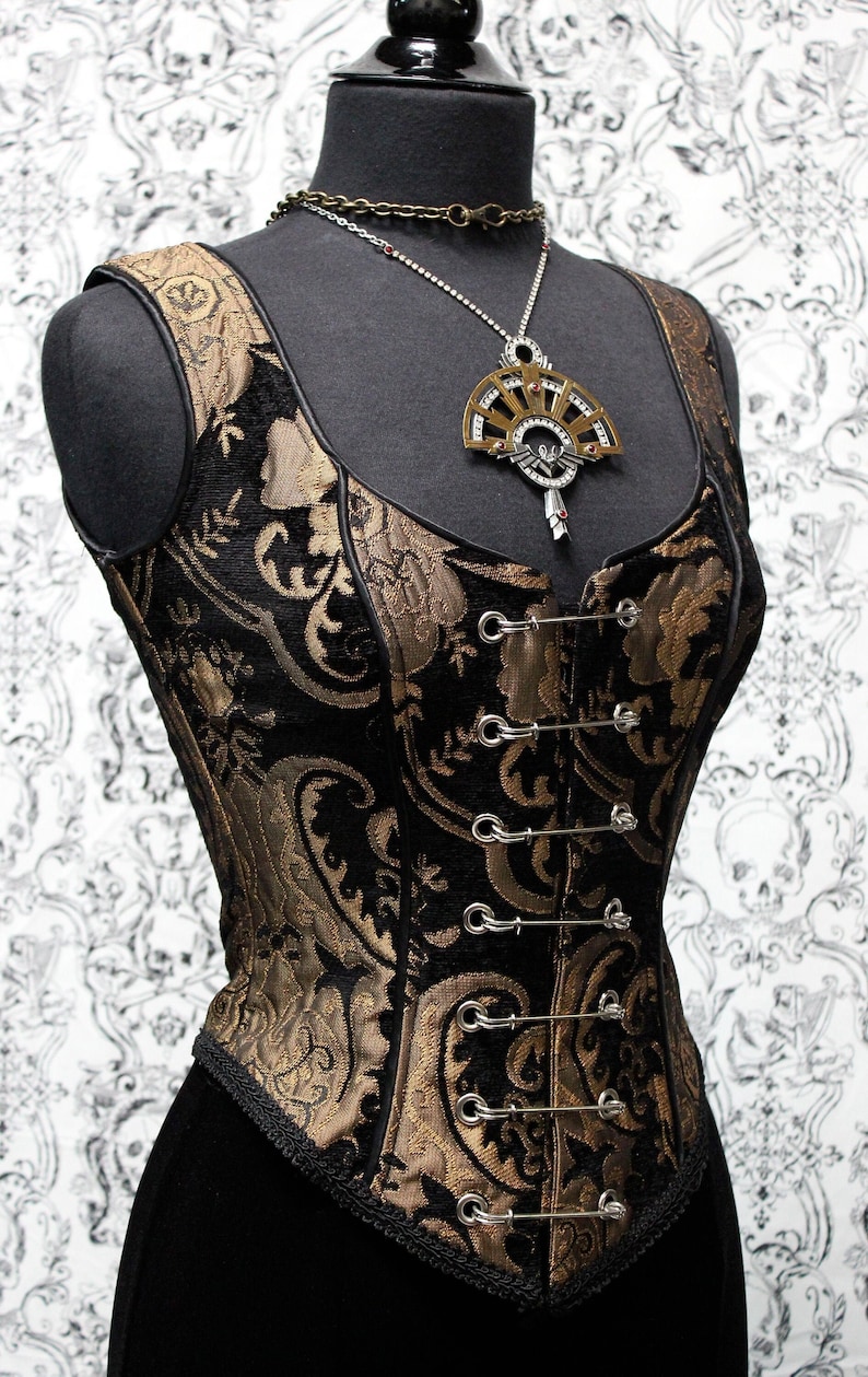 PIN BODICE - Gold/black Tapestry - Etsy