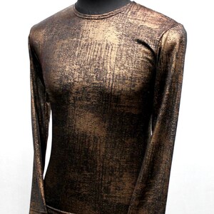 MEN'S LONG SLEEVE T-shirt - Gold Metallic Fabric - Etsy