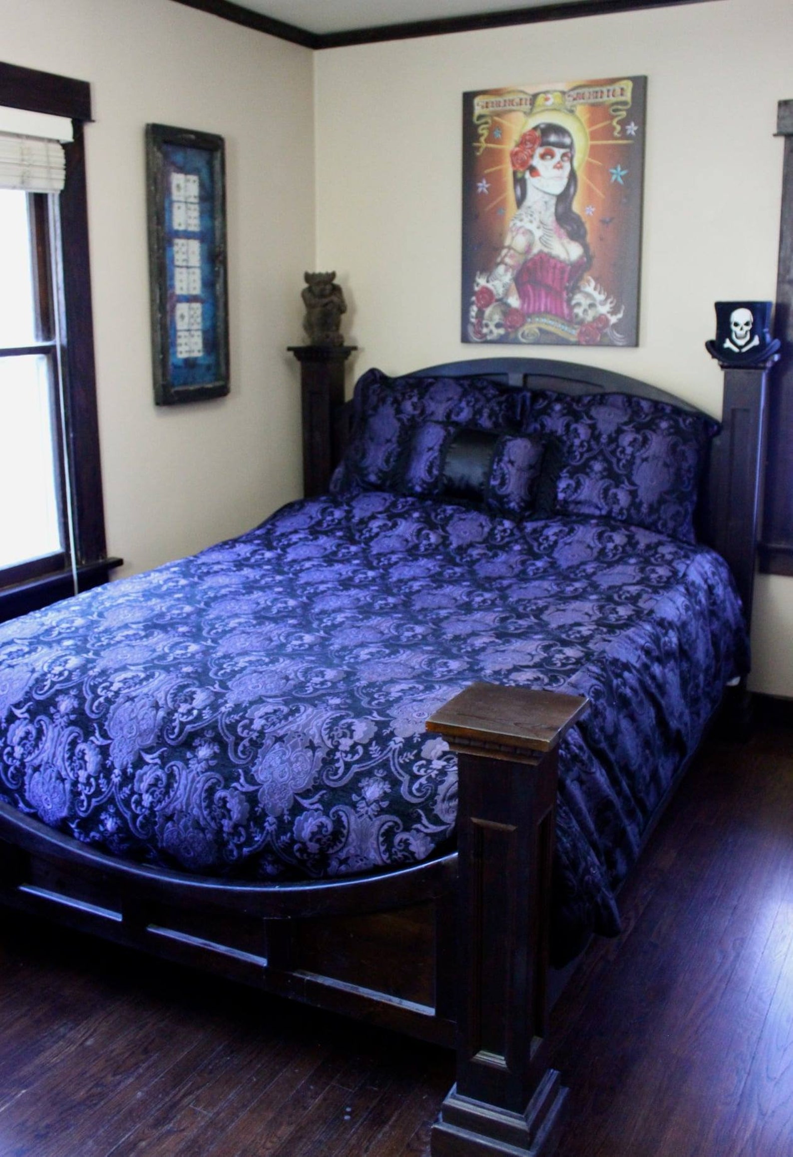 MEDIEVAL TAPESTRY DUVET and Pillow Set - King Size - Purple/black ...