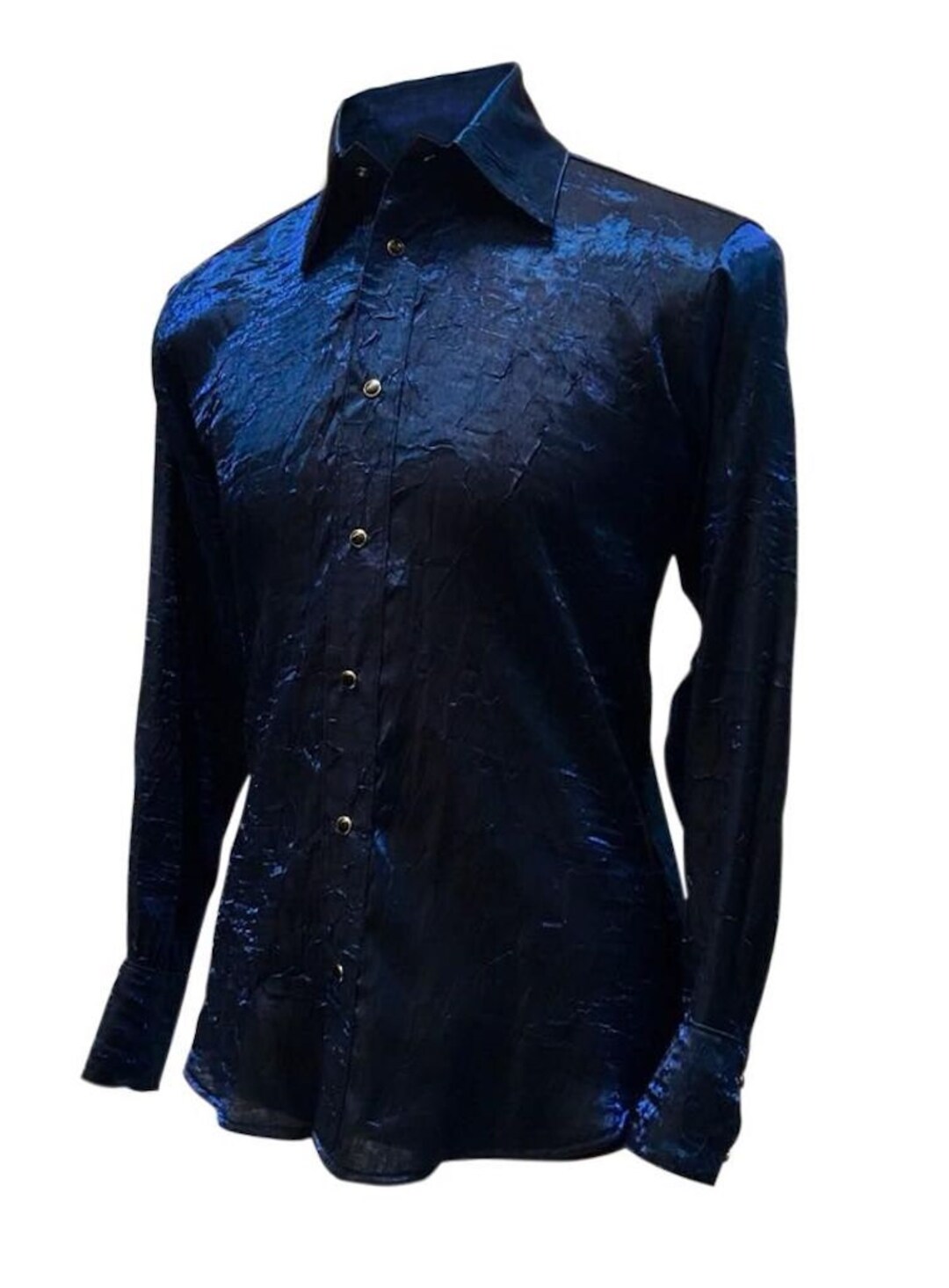 SHIMMER SHIRT - Dark Blue - Etsy