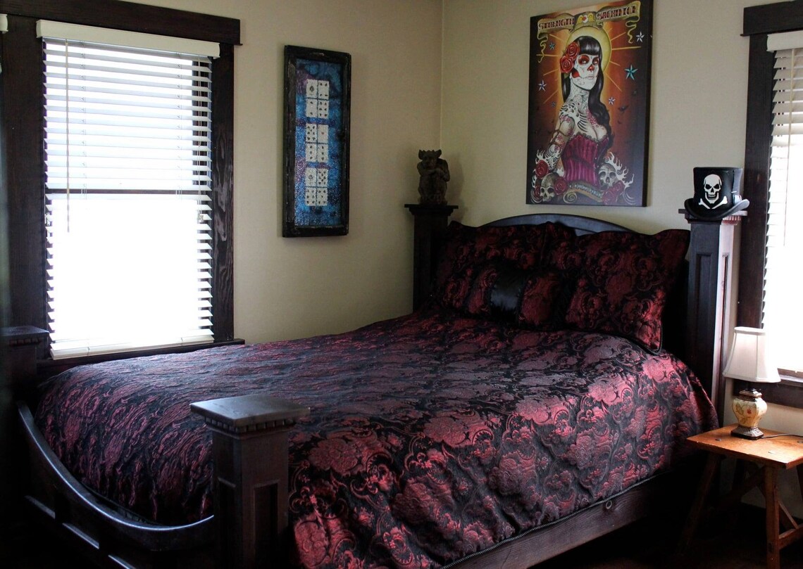 MEDIEVAL TAPESTRY DUVET and Pillow Set - Queen Size - Red/black ...