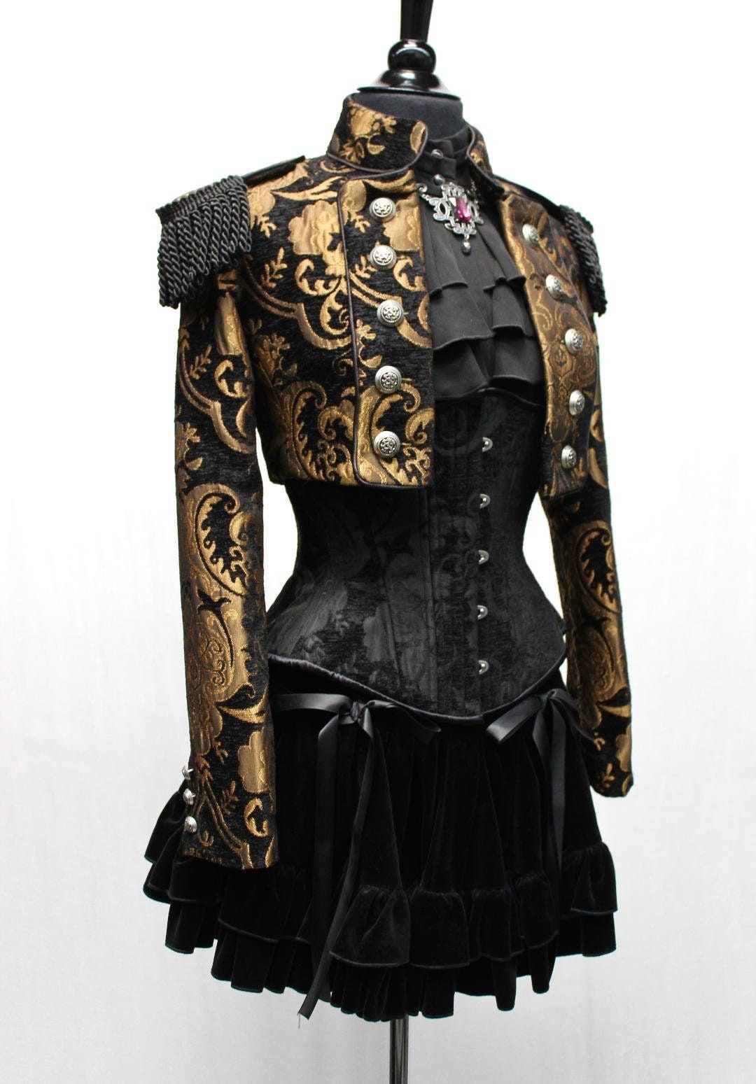 TOREADOR JACKET - Gold/black Tapestry - Etsy