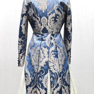HARLEQUIN TAILCOAT - Ice Blue Satin Brocade - Only Size XXL Left! - Etsy