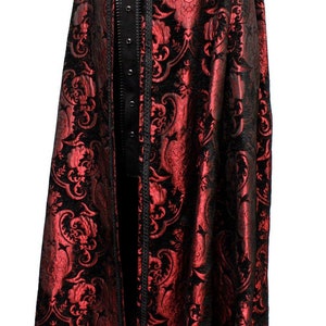 CLOAK OF DARKNESS - Red/black Tapestry - With Black Satin Lining - Etsy