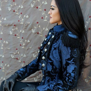 TOREADOR JACKET - Blue/black Tapestry - Etsy
