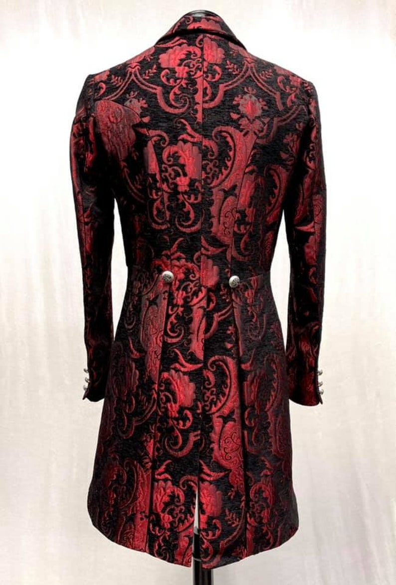 VICTORIAN TAILCOAT Red/black Tapestry - Etsy
