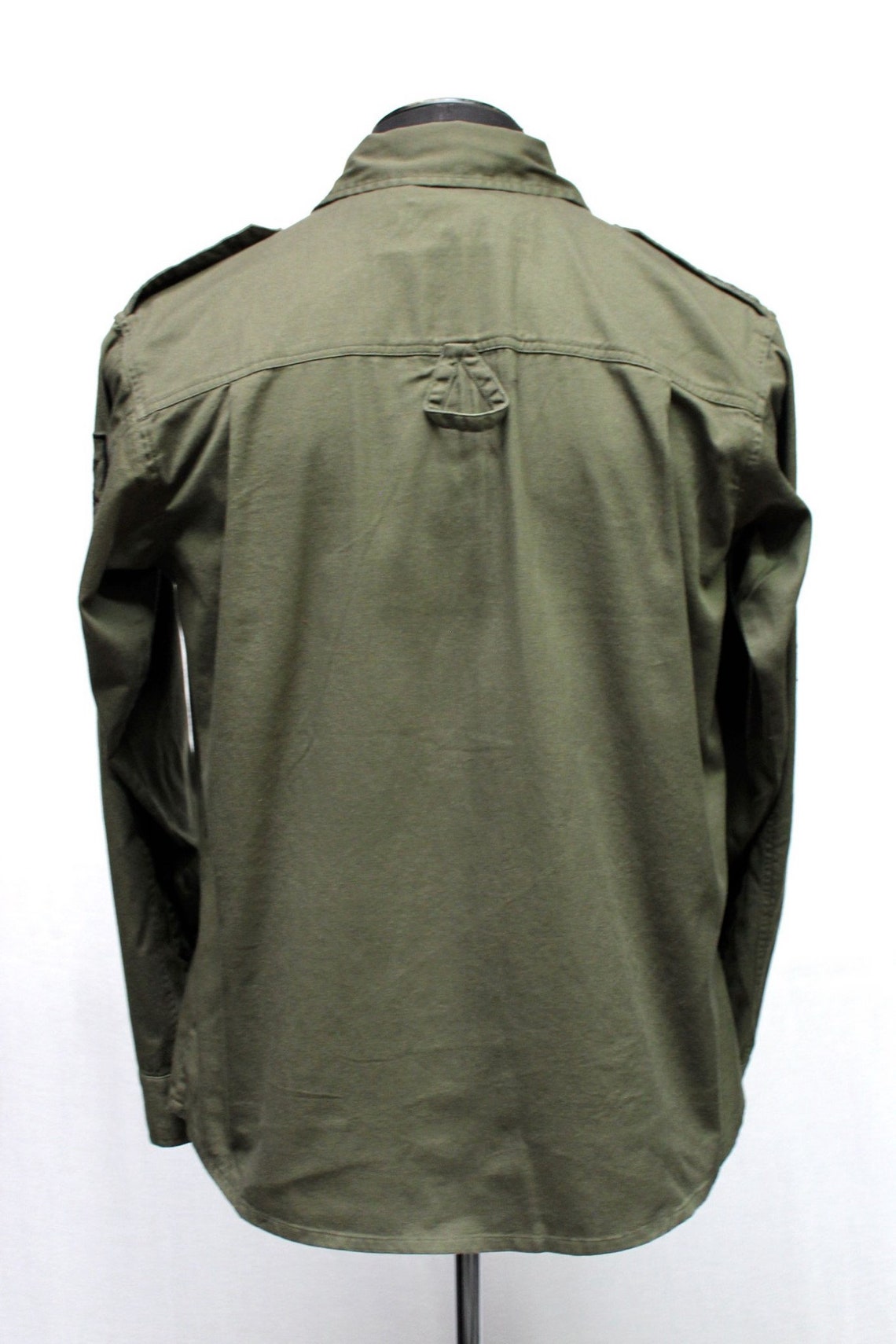 GUERRILLA ARMY SHIRT - Green W/ Black Embroidery - Etsy