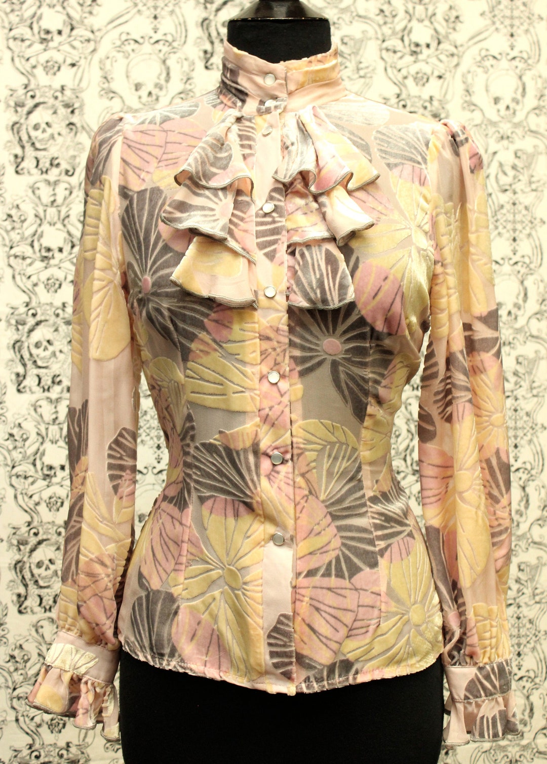 ANTOINETTE TOP - Pink Velvet - Etsy