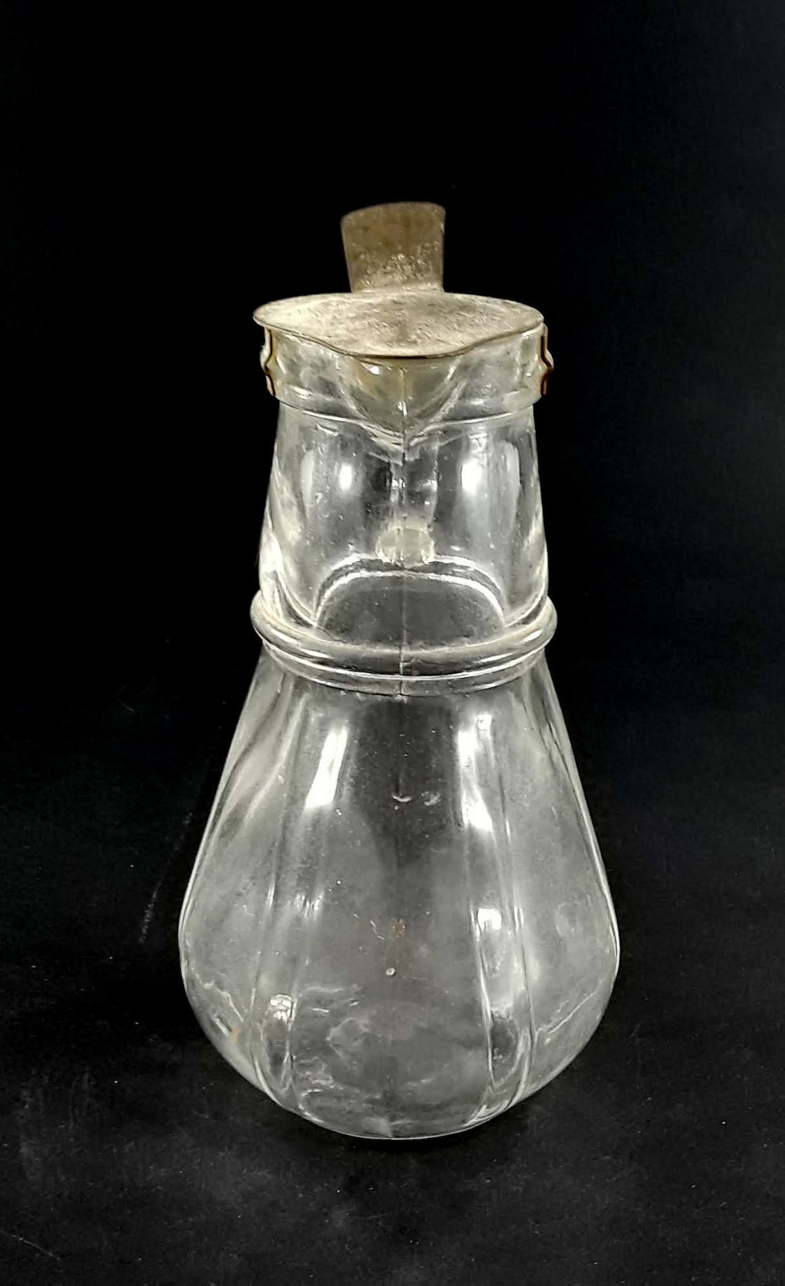 Hazel Atlas Clear Depression Glass Syrup Jar Metal Lid - Etsy