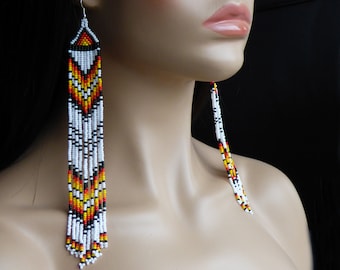 Extra Large Earrings. Native American Earrings Inspired. - Etsy