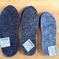 Organic Wool Felt Insoles, Wool Boot Liners - Etsy