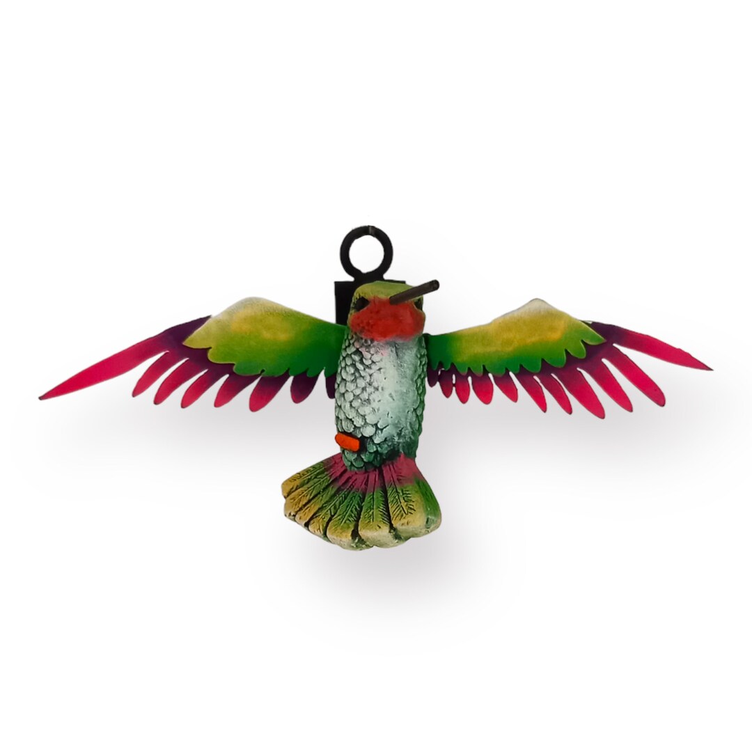 Colibrí de resina hecho a mano en relieve - Etsy España