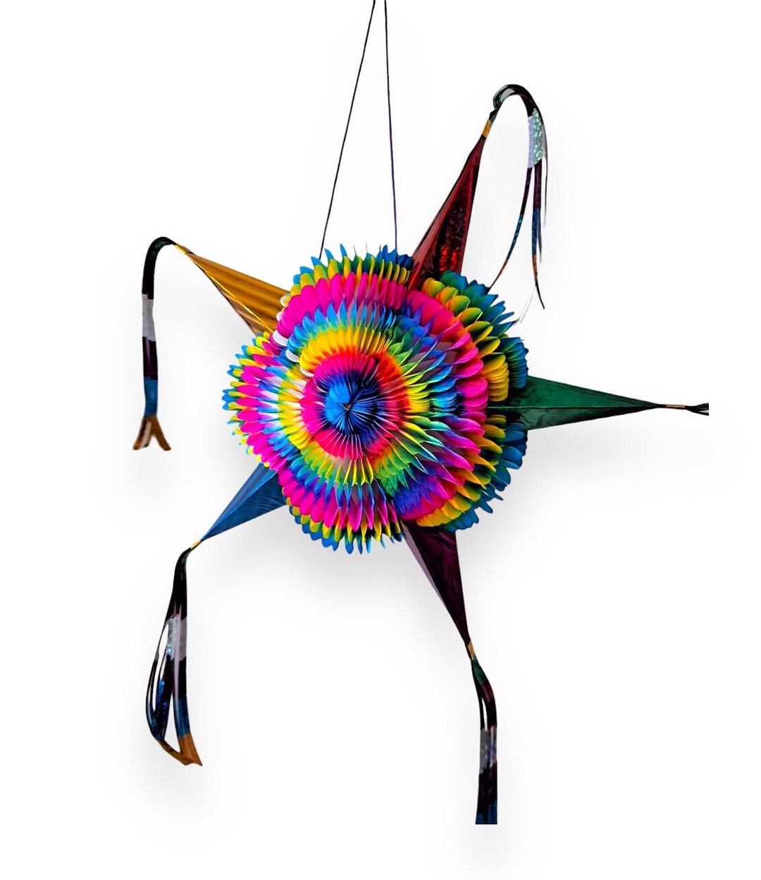 The Traditional, the One and Only Mexican Crepe Paper Piñata, Foldable ...