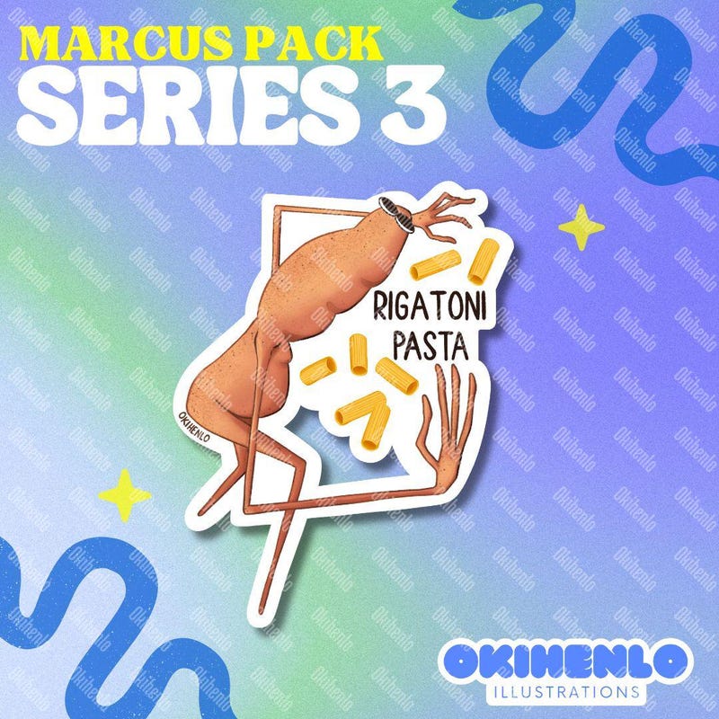 Marcus the Worm Rigatoni - Etsy
