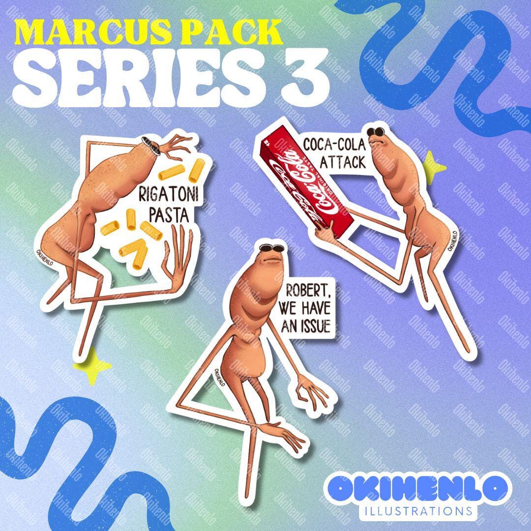 Marcus Sticker-pack Vrchat Worm Fanart Stickers SERIES 3 - Etsy UK