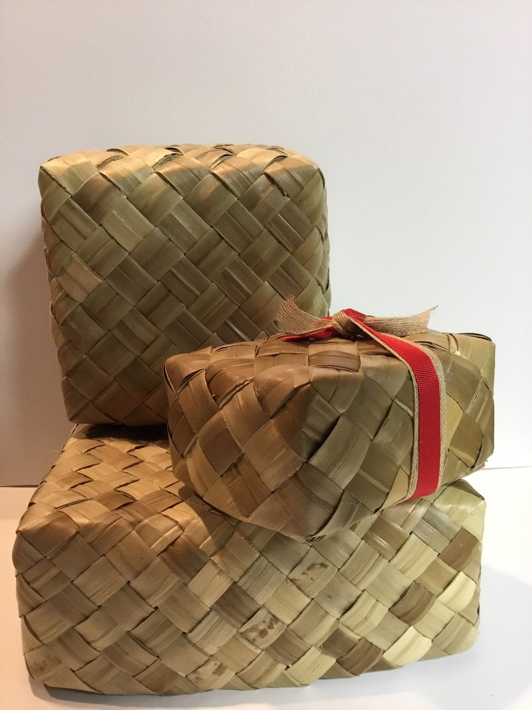 Traditional Hawaiian Lauhala Baskets (rectangle) - Etsy