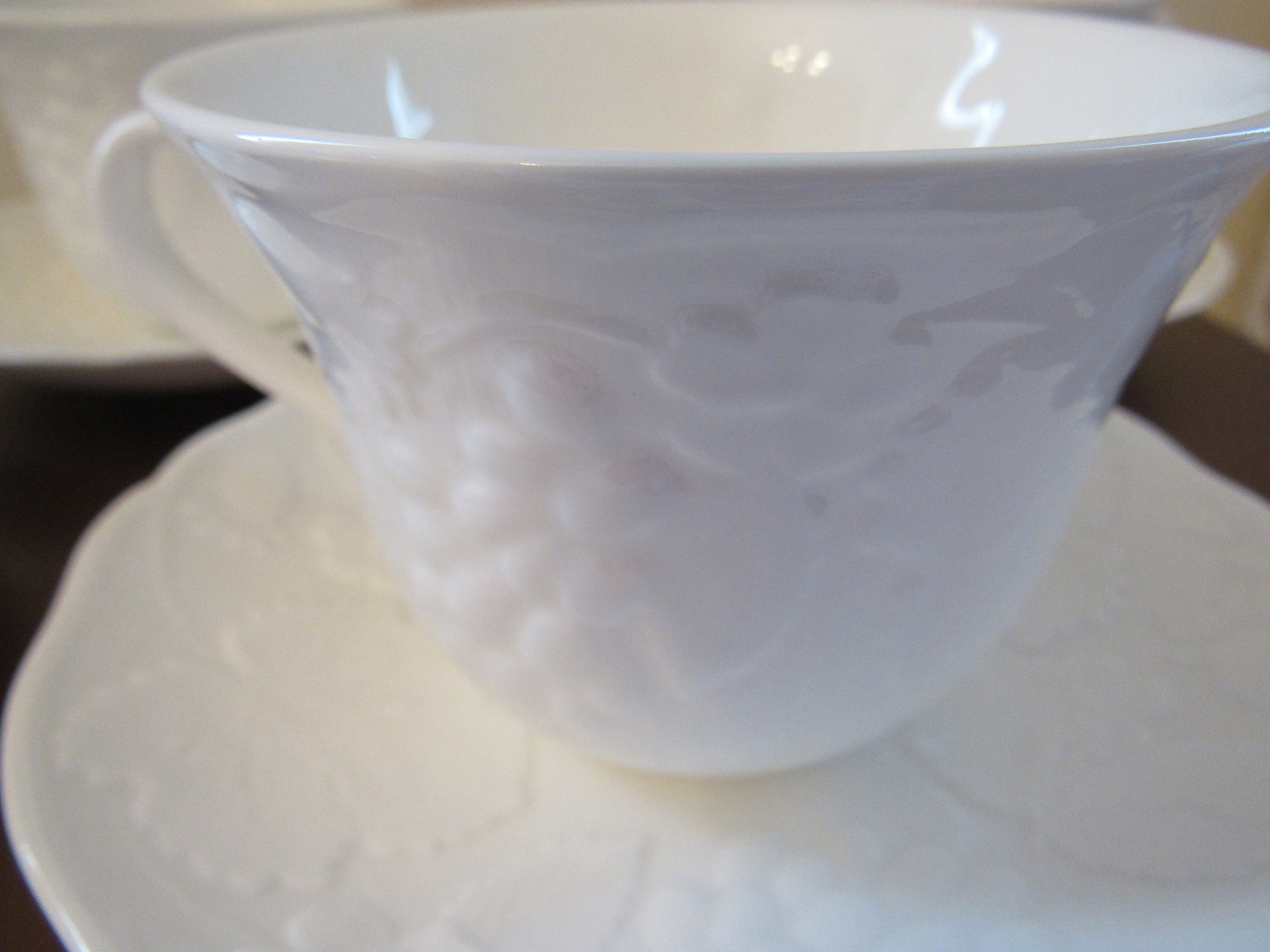 Vintage Wedgwood Strawberry and Vine 1988 Set of 4 Tea Cups and Saucers - Etsy