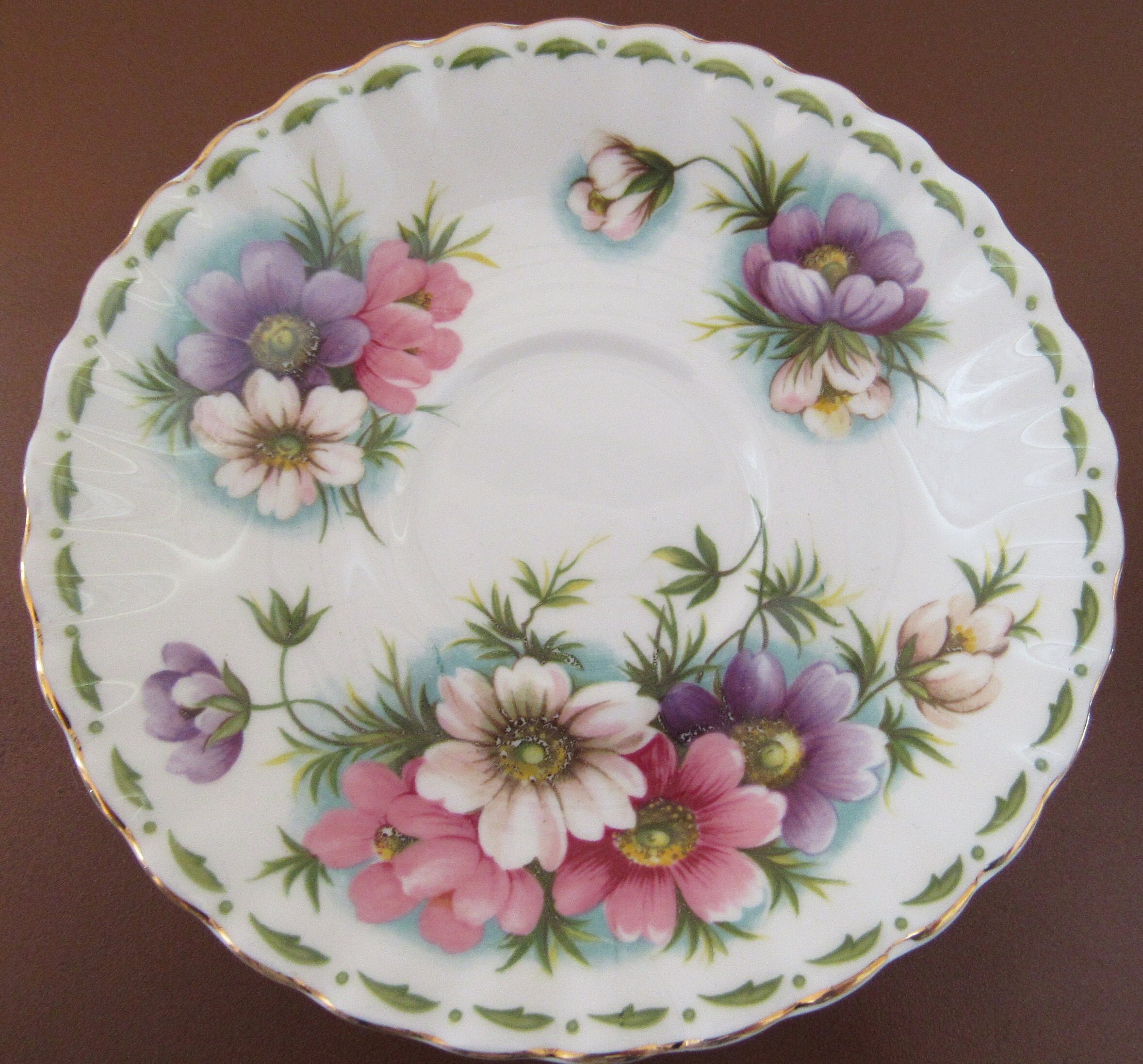 Royal Albert Flower of the Month Series October Pink Cosmos Tea Cup and ...