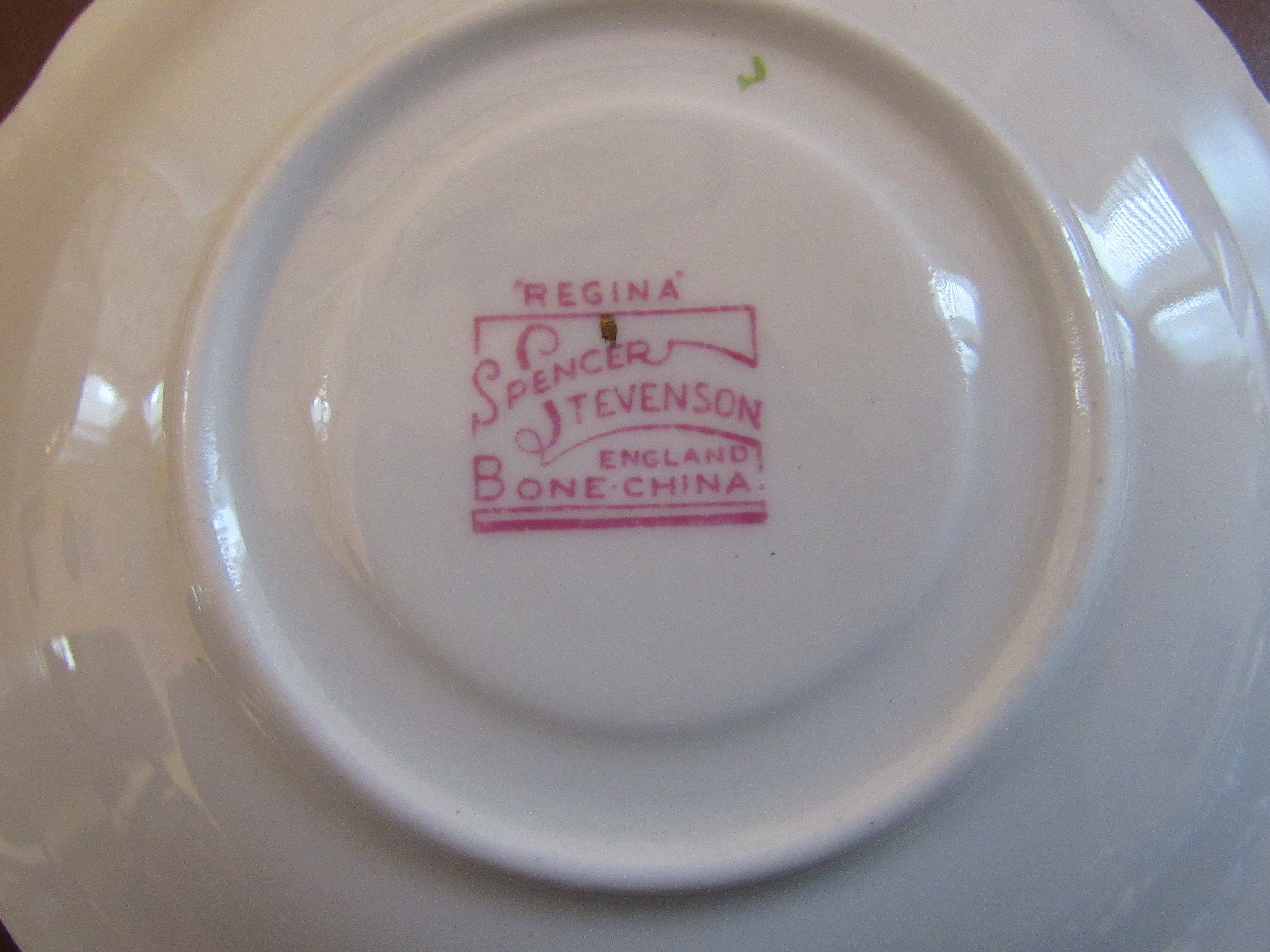 Vintage Spencer Stevenson Bone China Regina Pattern Pink Floral Design ...