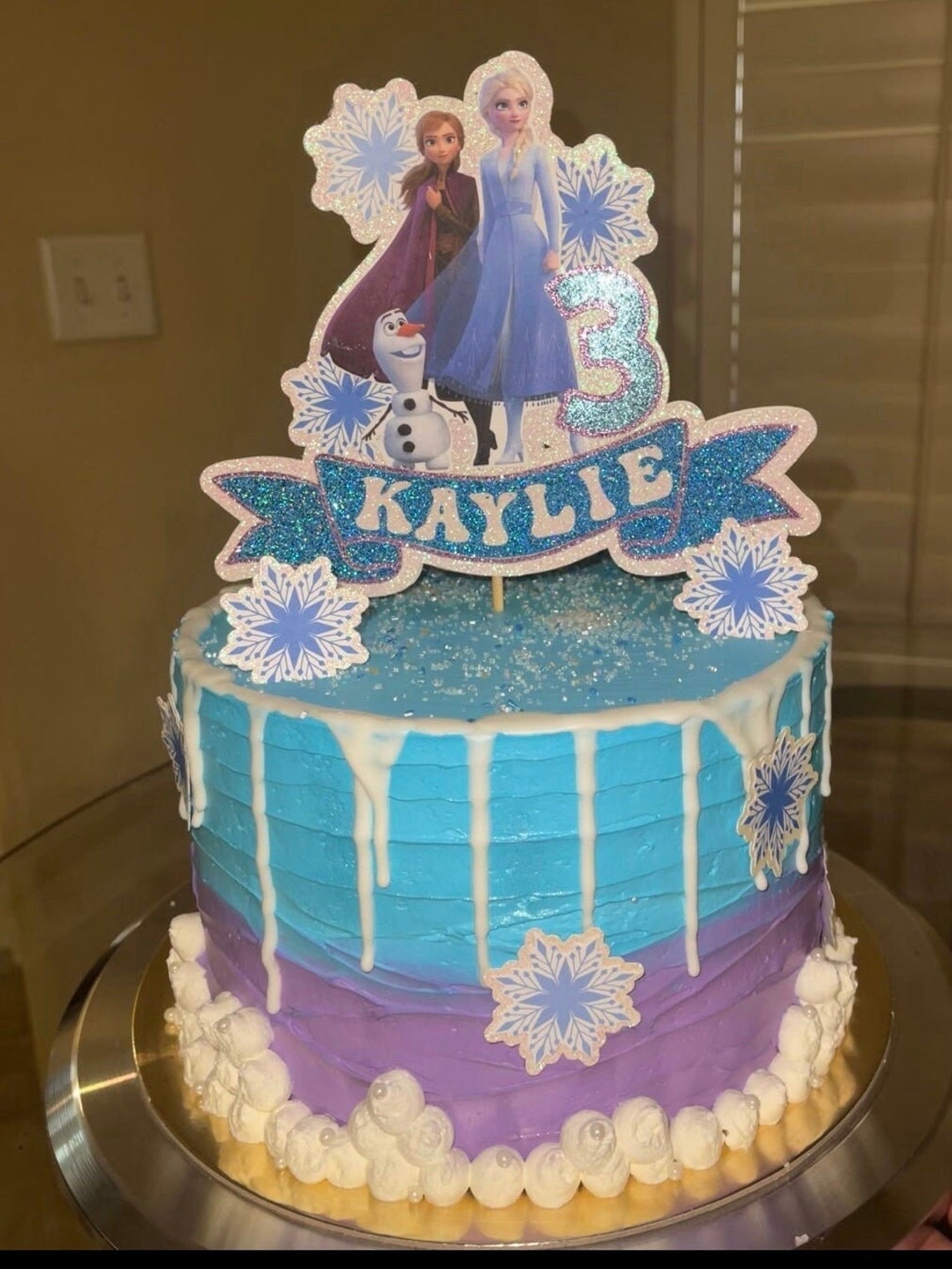 Frozen Cake Topper - Etsy