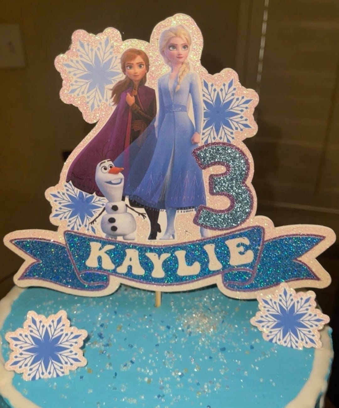 Frozen Cake Topper - Etsy