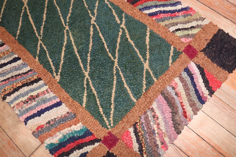 Vintage American Hooked Hook Rug 2'x3'2'' - Etsy