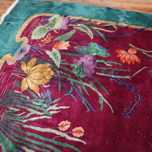 Antique Decorative Chinese Art Deco Rug 9'10''x13'5'' - Etsy