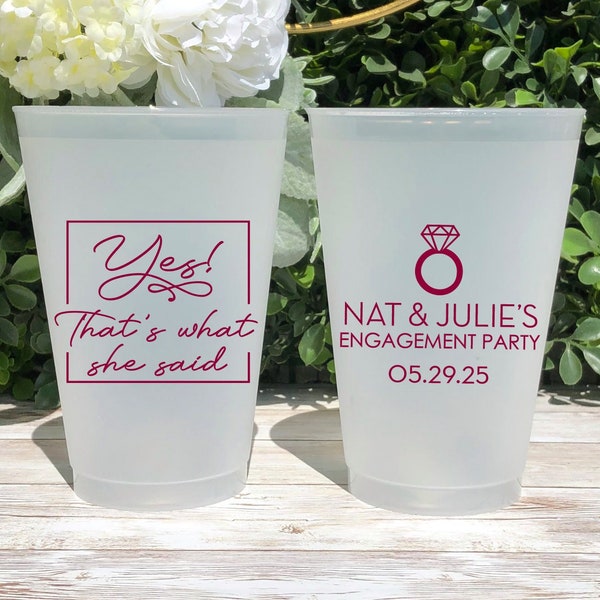 Personalized Cups for Engagement - Etsy