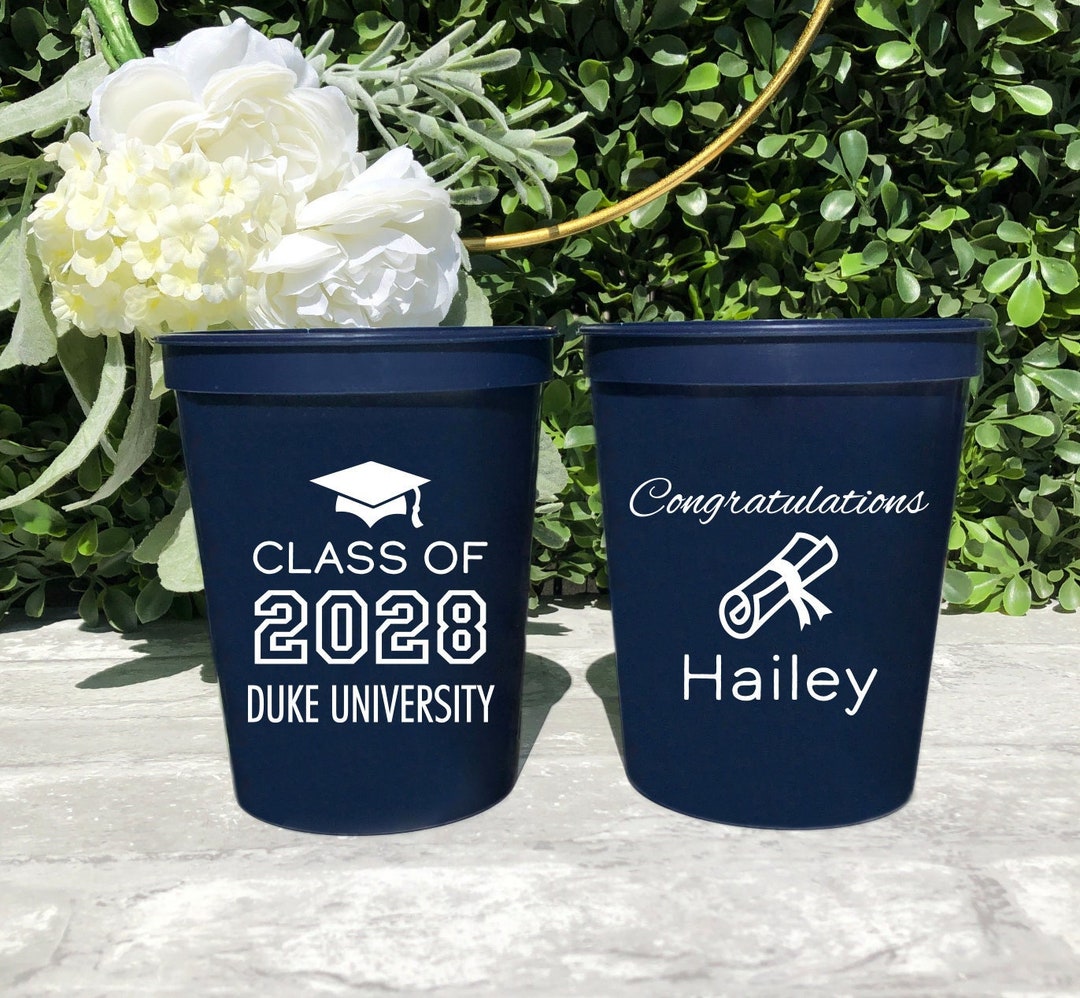 Custom Graduation Stadium Cups: Personalized Party Decoration - Etsy