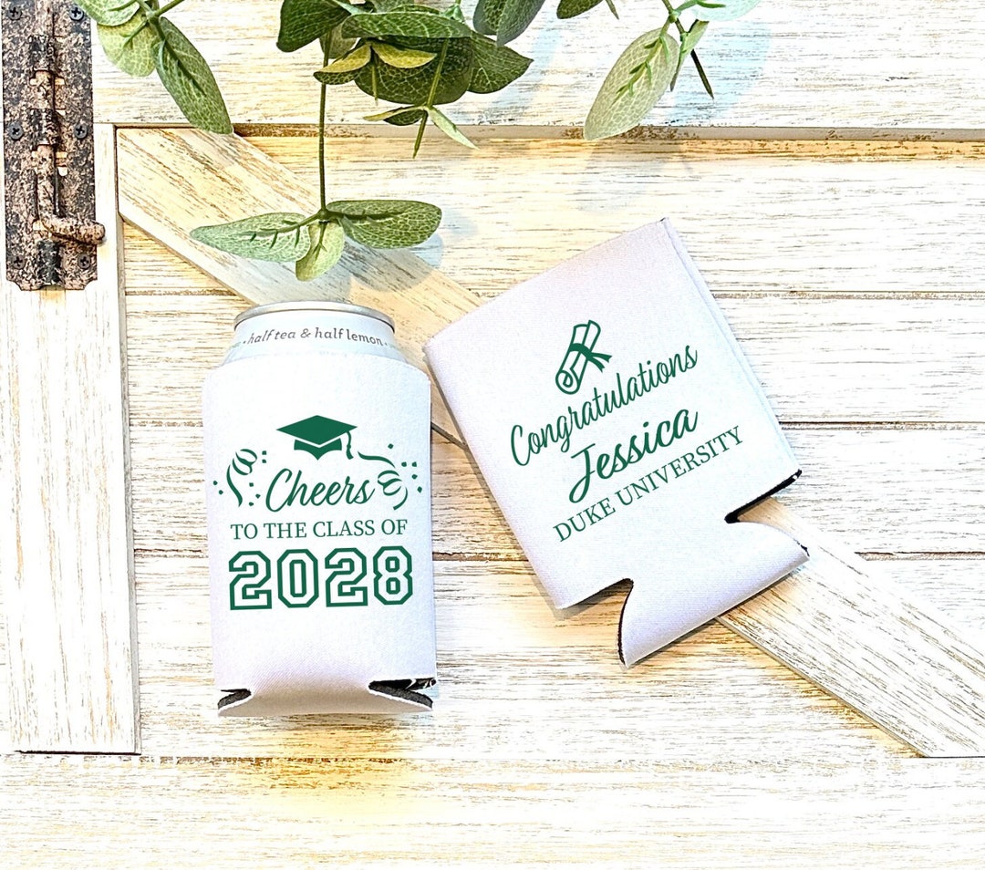 Custom Graduation Custom Can Coolers, Cheers to the Graduate ...