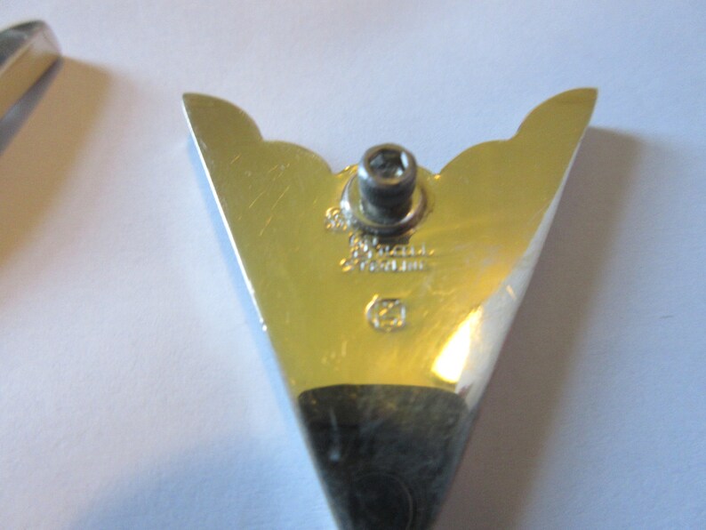 Sunset Trails Collar Tips, Vintage Sunset Trails Sterling Silver ...