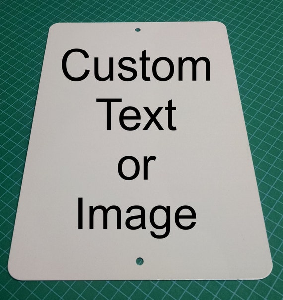 New Personalized 8 X 12 Aluminum Metal Sign - Etsy