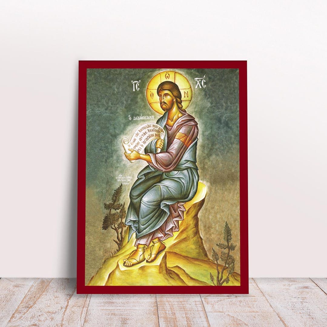 Jesus Christ the Preacher Full Body Greek Orthodox Byzantine Handmade ...