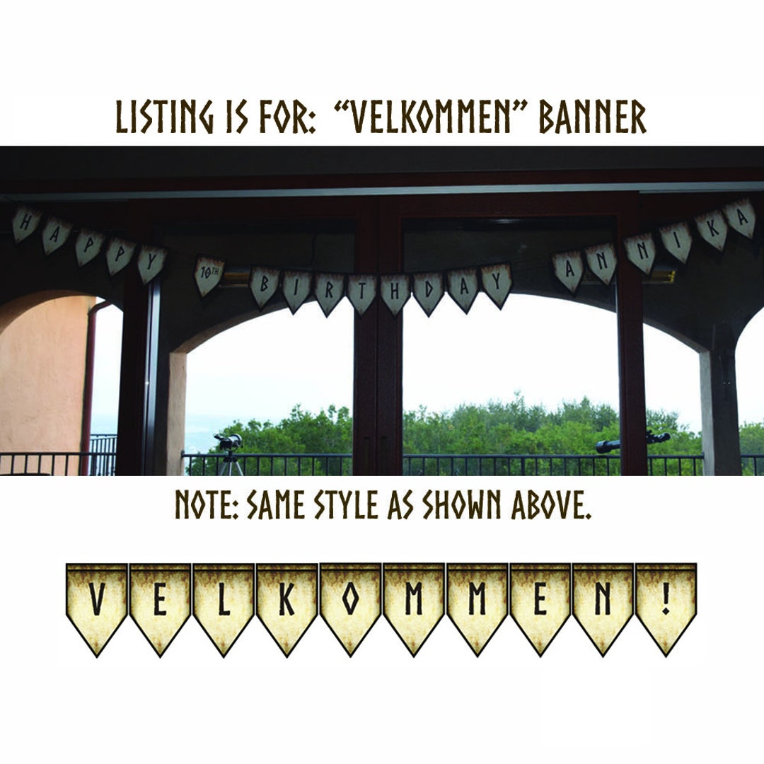 Calling All Vikings! Viking Banner - "velkommen". Celebration, Welcome ...