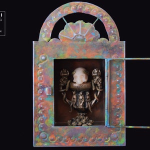 Nicho. "i Julius". Skull, Skeleton. Wedding. Mexican. Unique Gift. Art ...