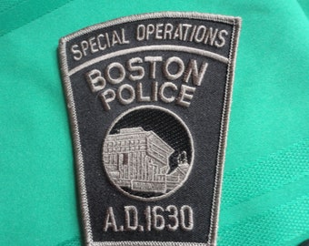 Boston Police Patch - Etsy