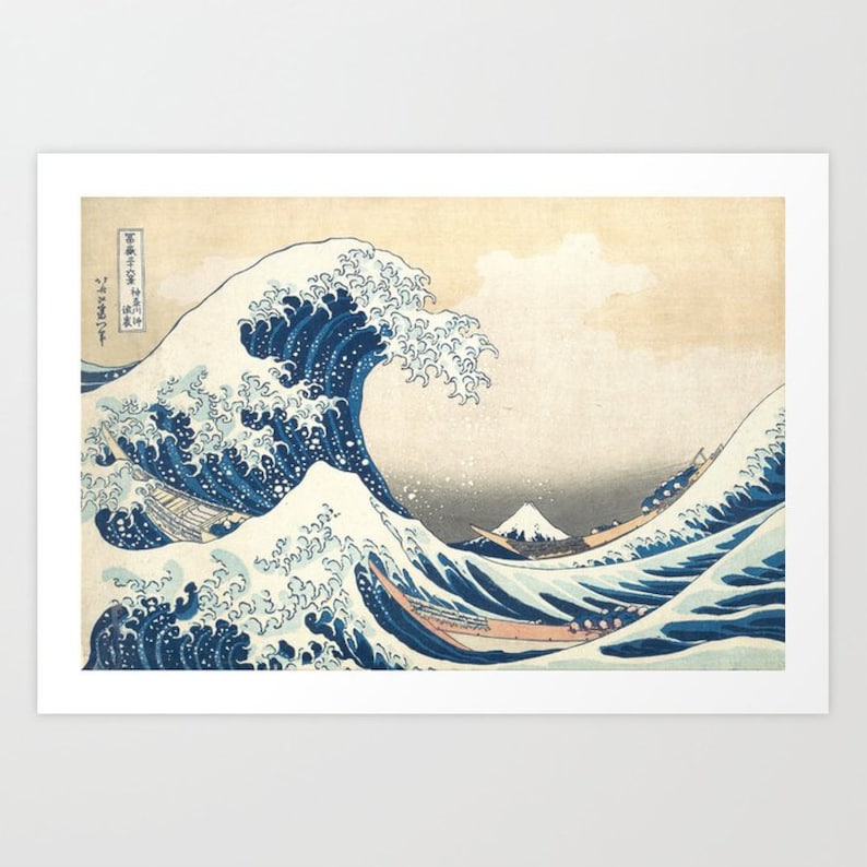 The Great Wave Digital Download - Japanese Art Print - Under the Wave ...